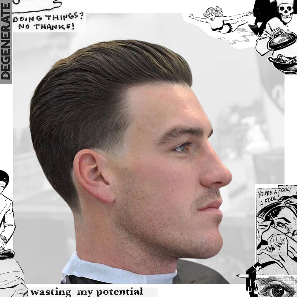 Slick Back Comb Over